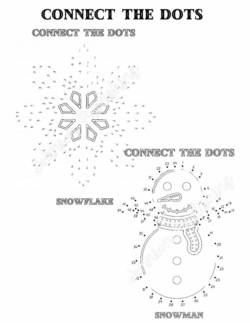 Winter Printable Activity Set, Snow Day Digital Printable Activity Set ...
