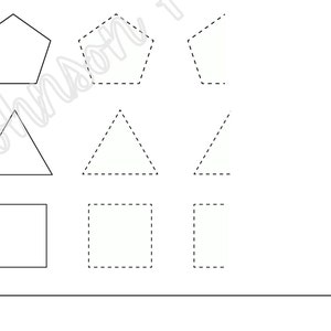 Shapes Practice Worksheet: Drawing. Printable, Digital, Worksheet ...