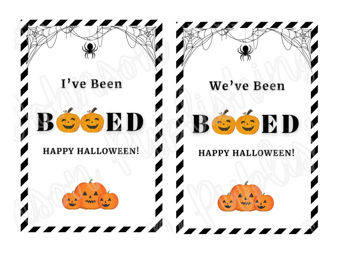 Halloween BOO Printable, You've Been Booed Tags and Instructions ...