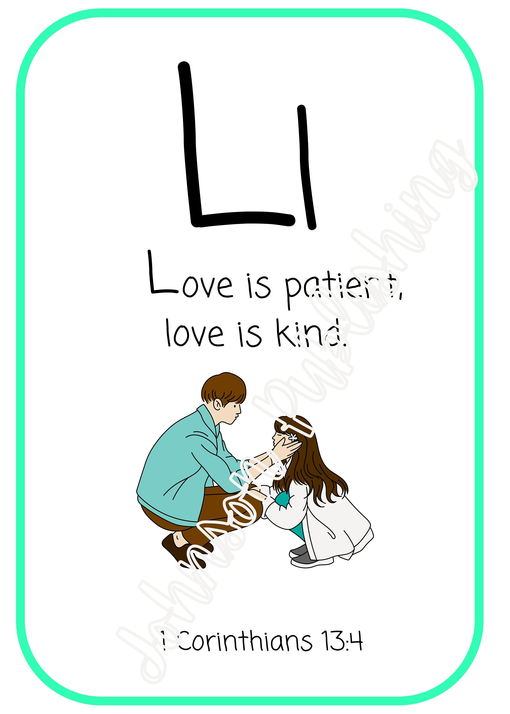 Alphabet Bible Verse: Flashcards Printable, Digital, Learning ...