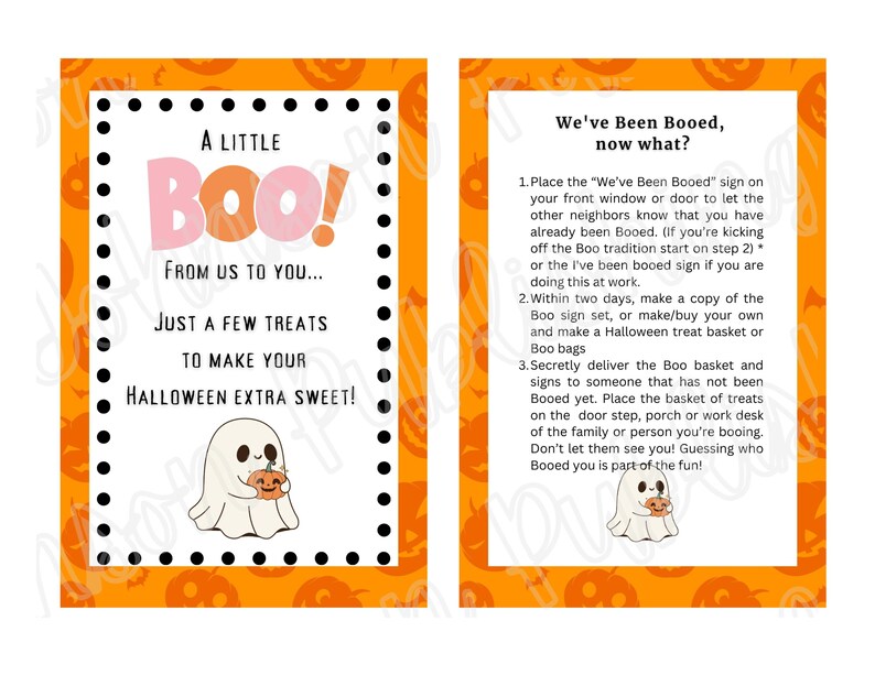 Halloween BOO Printable, Surprise for Friends, Neighbors, You've Been ...
