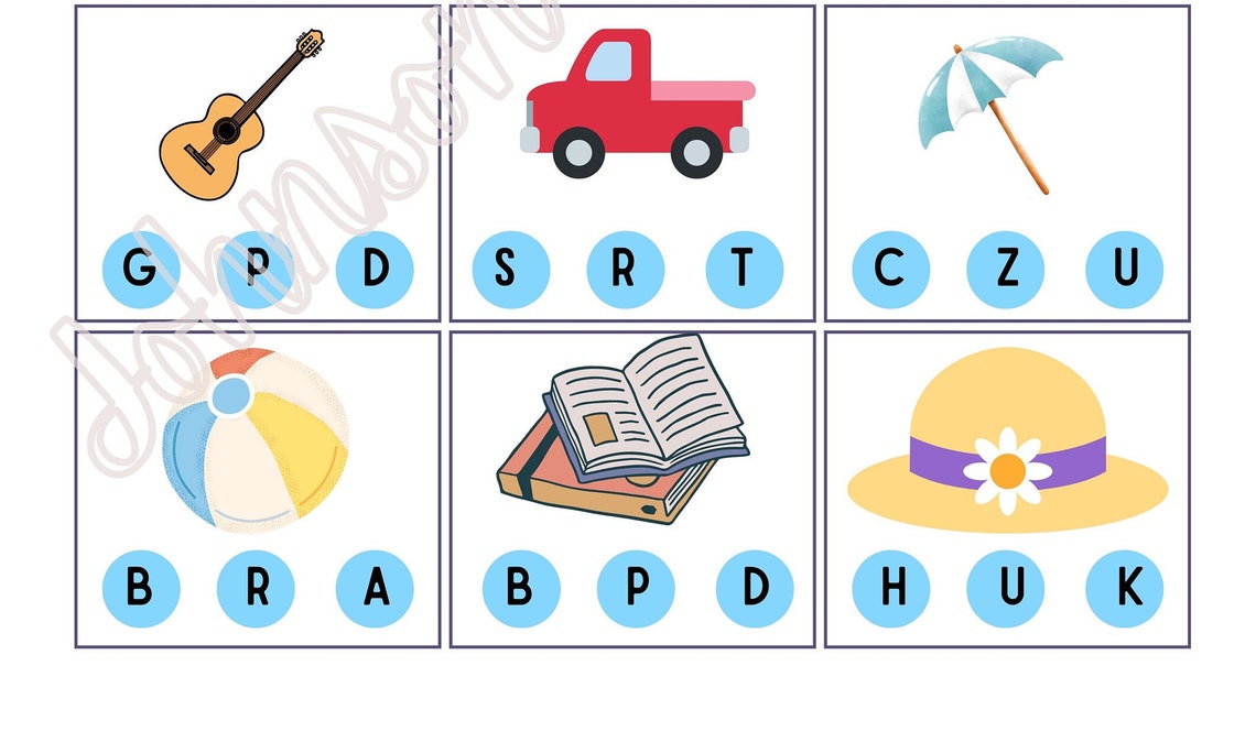 Phonics Worksheet: Objects. Printable, Digital, Worksheet, Summer ...