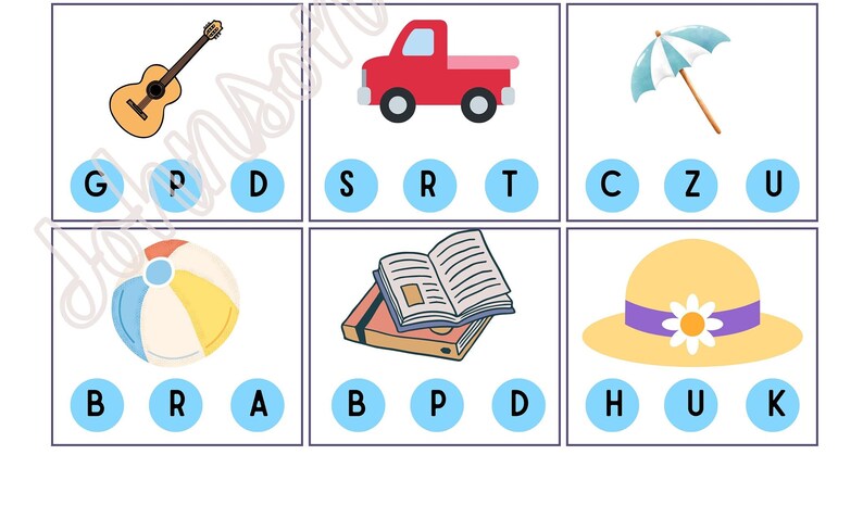 Phonics Worksheet: Objects. Printable, Digital, Worksheet, Summer ...