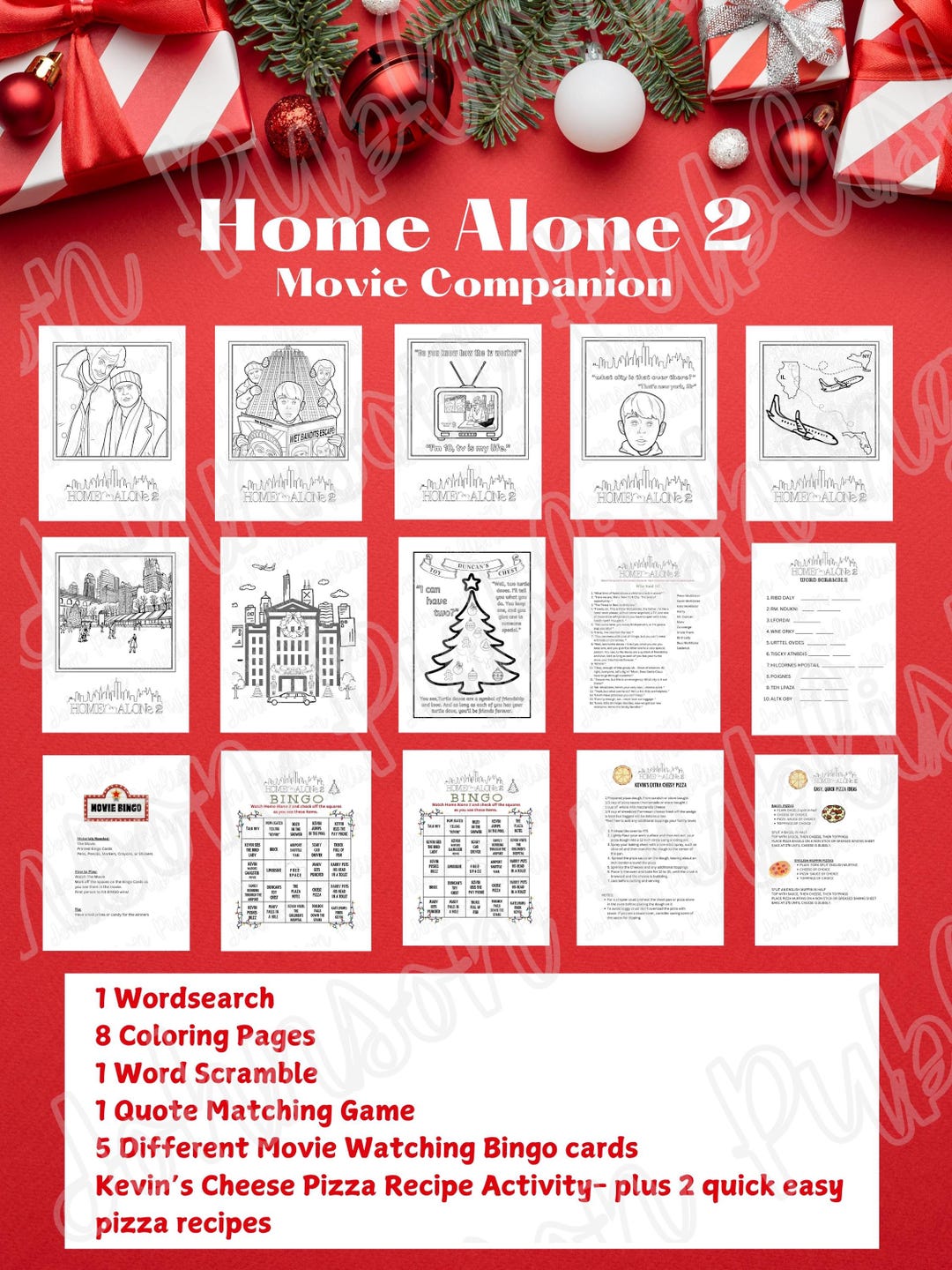 HOME ALONE 2: Lost in New York Movie Companion, Printable Instant ...
