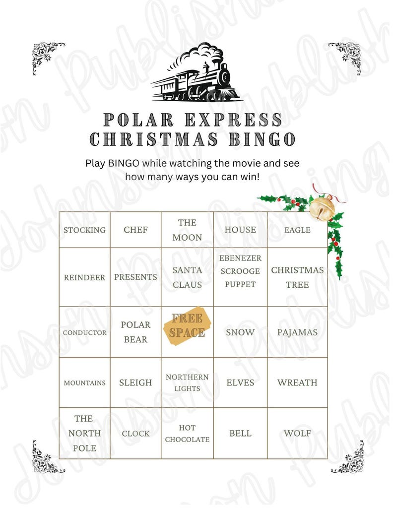 THE POLAR EXPRESS Movie Companion, Printable Instant Download ...