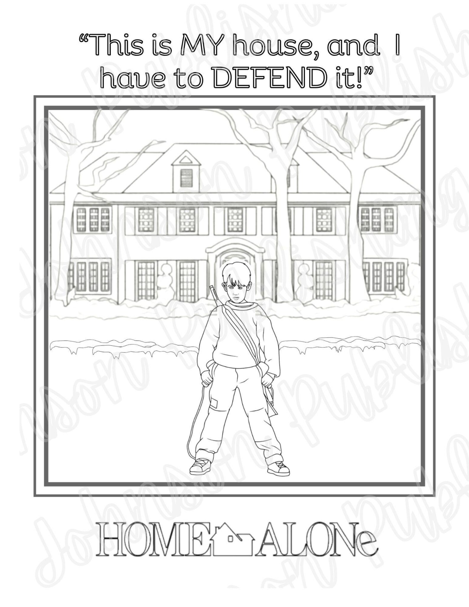 HOME ALONE Family Movie Night Activity Kit Companion, Printable Instant ...