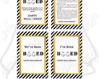 Halloween BOO Printable, You've Been Booed Tags and Instructions ...