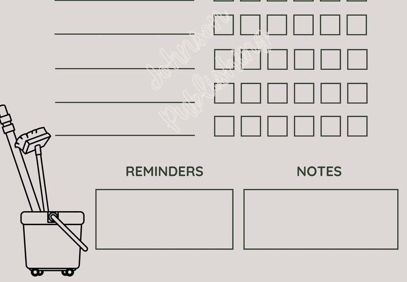 Weekly Chore Chart Printable - Etsy