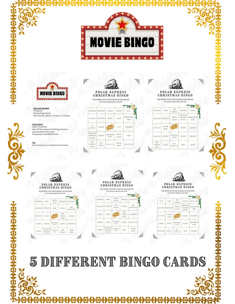 THE POLAR EXPRESS Movie Companion, Printable Instant Download ...