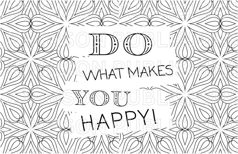 Adult Coloring Pages, Inspirational, Postcard Size ( 6 X 4 ), Printable ...
