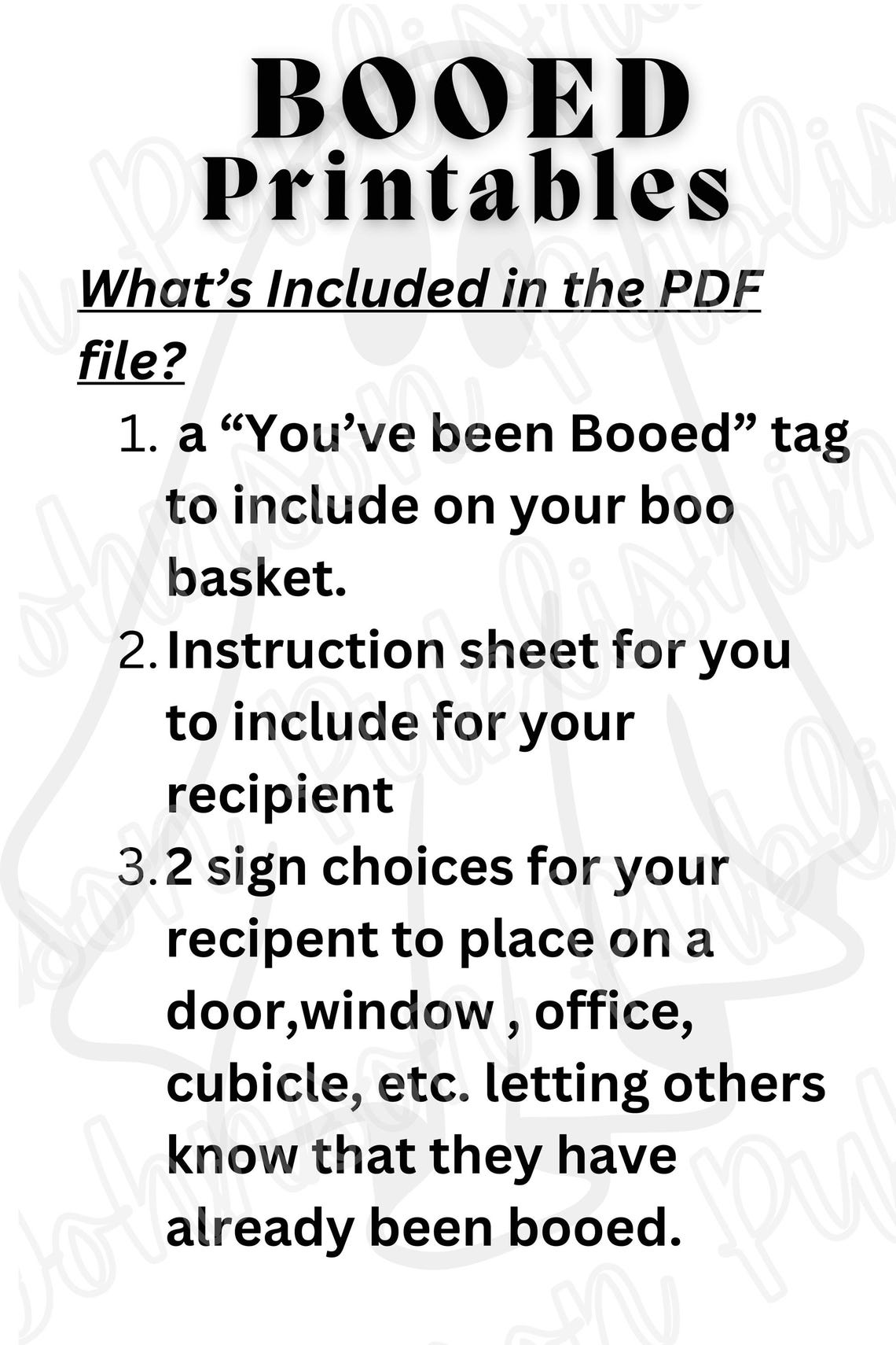 Halloween BOO Printable, Surprise for Friends, Neighbors, You've Been ...