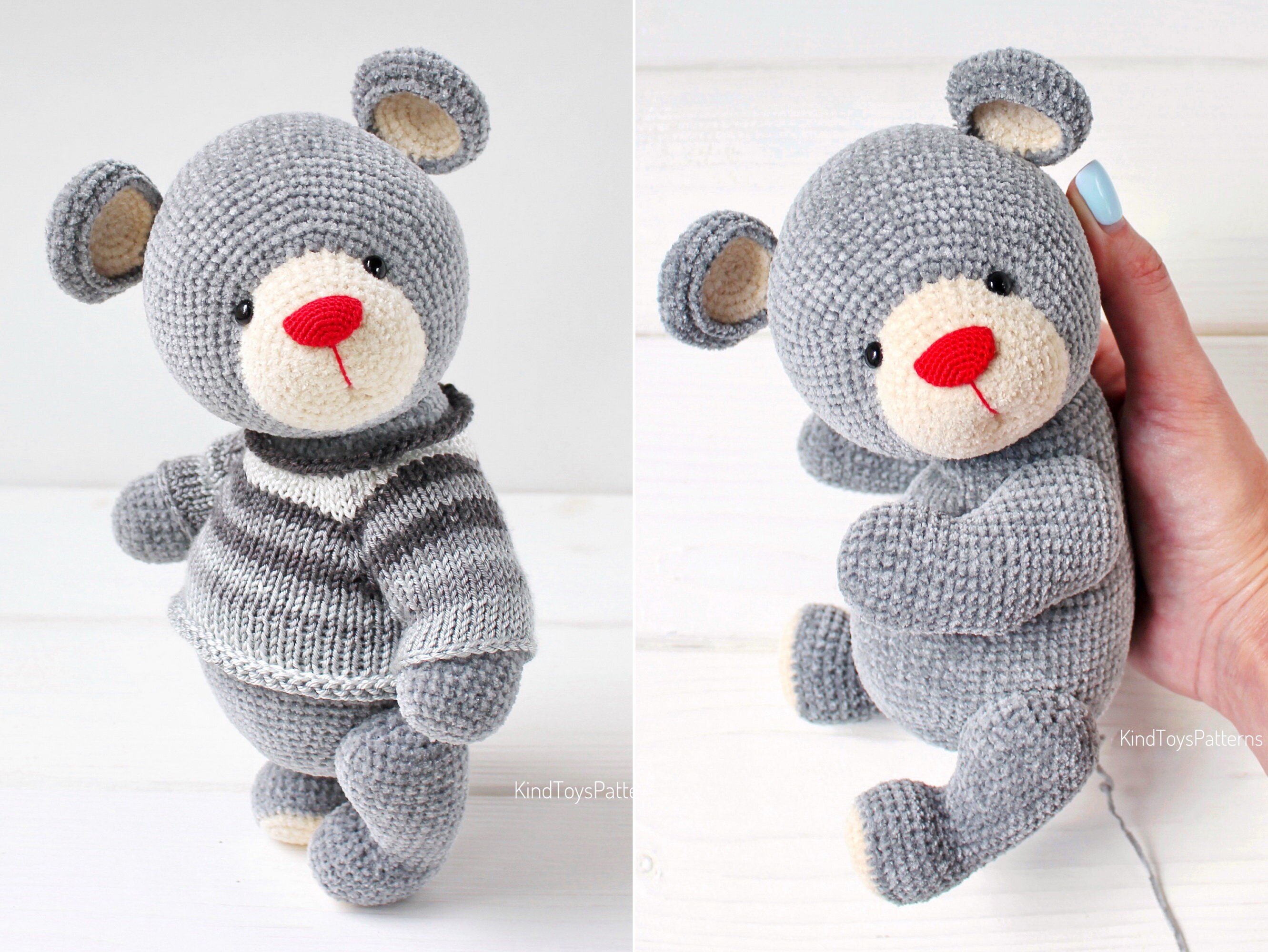 Baby Bear Crochet Pattern Crochet Bear Tutorial Amigurumi - Etsy Canada