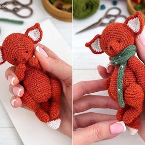 Small Fox Crochet Pattern, Crochet Fox, Amigurumi Fox Pattern, English ...