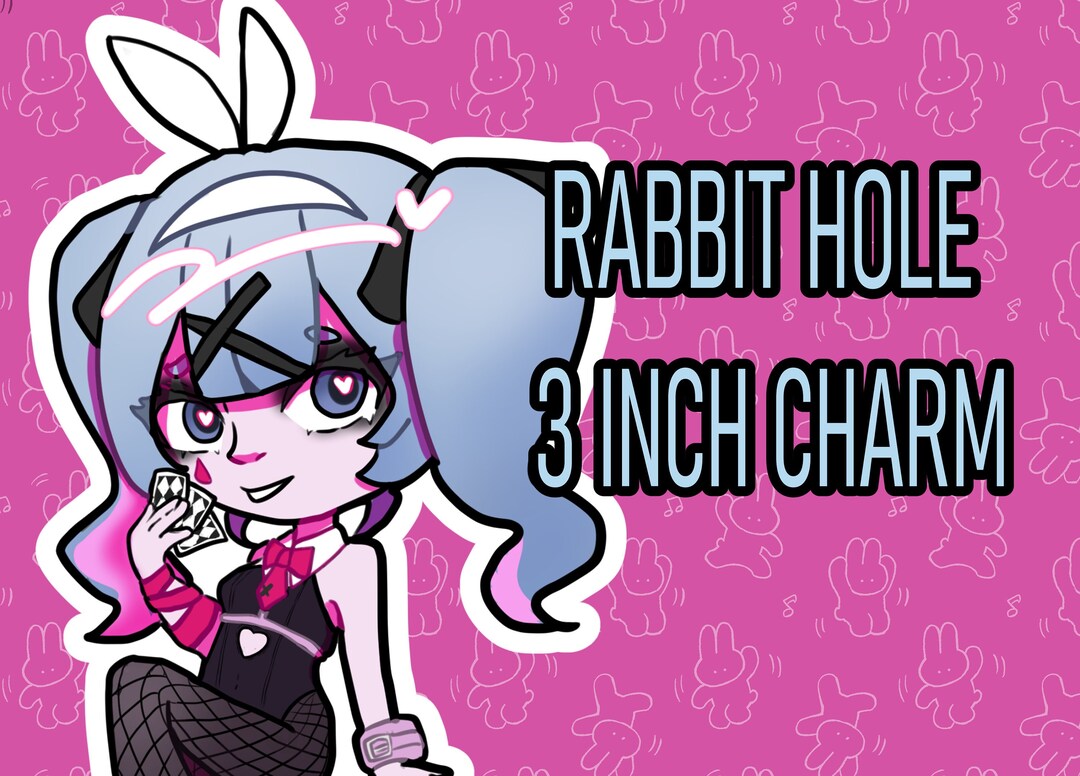 3-inch Rabbit Hole Miku Acrylic Charm | Vocaloid | Deco 27 - Etsy