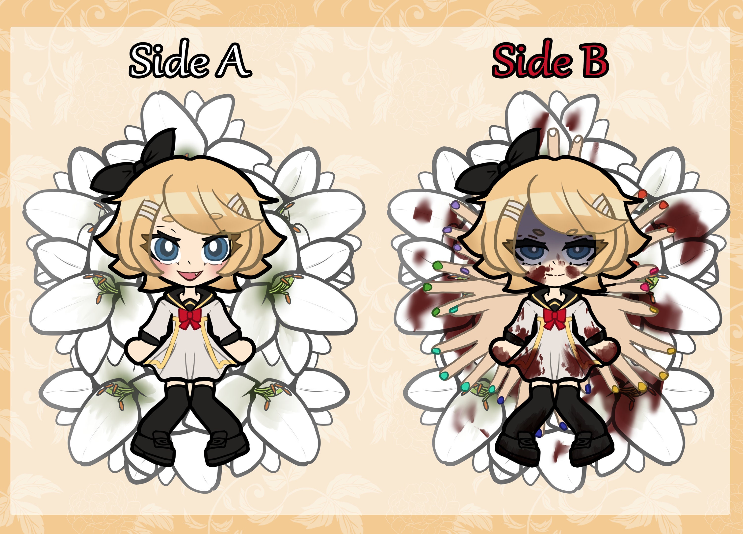Fear Garden 3.5 Inch Double Sided Acrylic Charm Kagamine Rin - Etsy