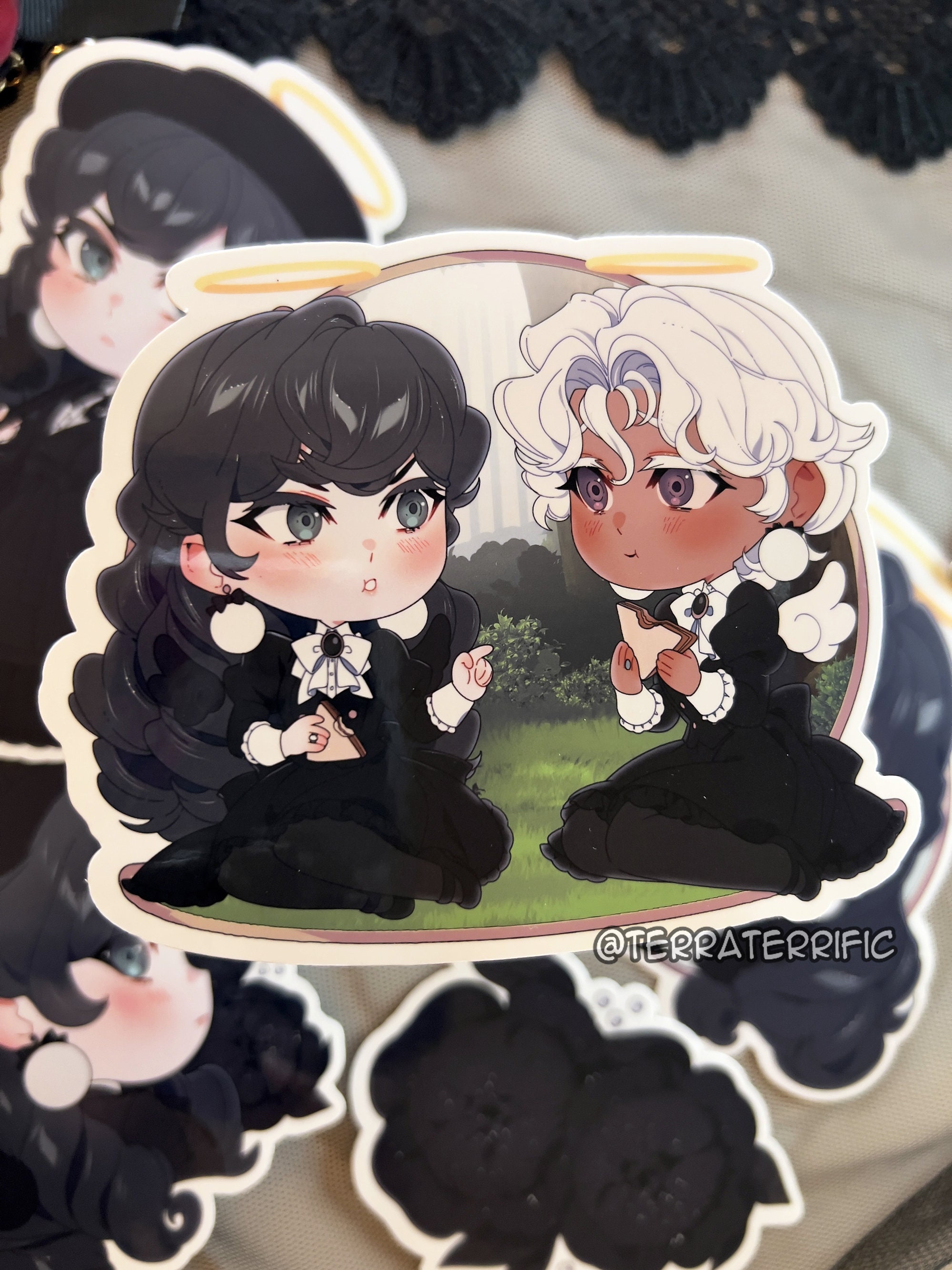 23:4 Lillian Stickers Die-cut Chibi Angel Anime Webtoon OC - Etsy