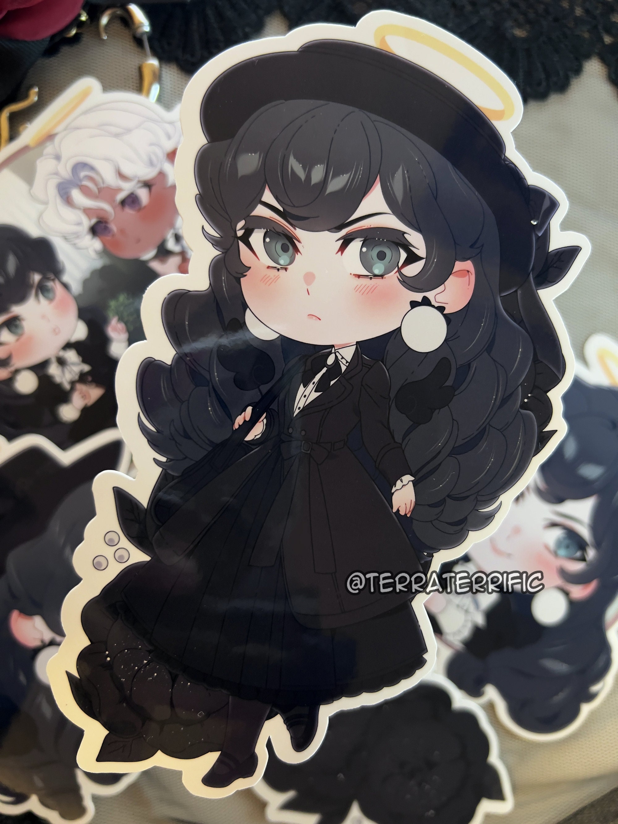 23:4 Lillian Stickers Die-cut Chibi Angel Anime Webtoon OC - Etsy