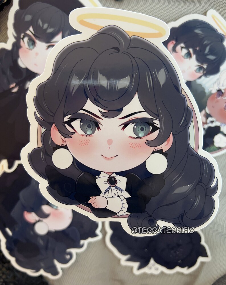 23:4 Lillian Stickers Die-cut Chibi Angel Anime Webtoon OC - Etsy