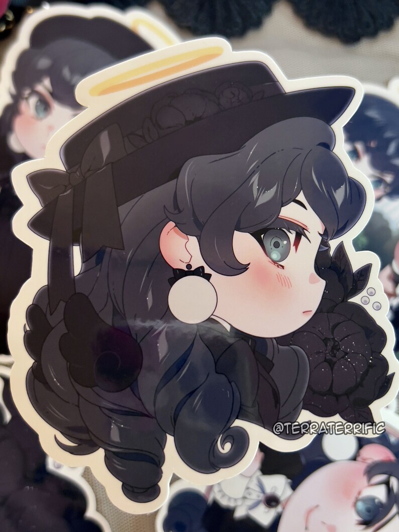 23:4 Lillian Stickers Die-cut Chibi Angel Anime Webtoon OC - Etsy