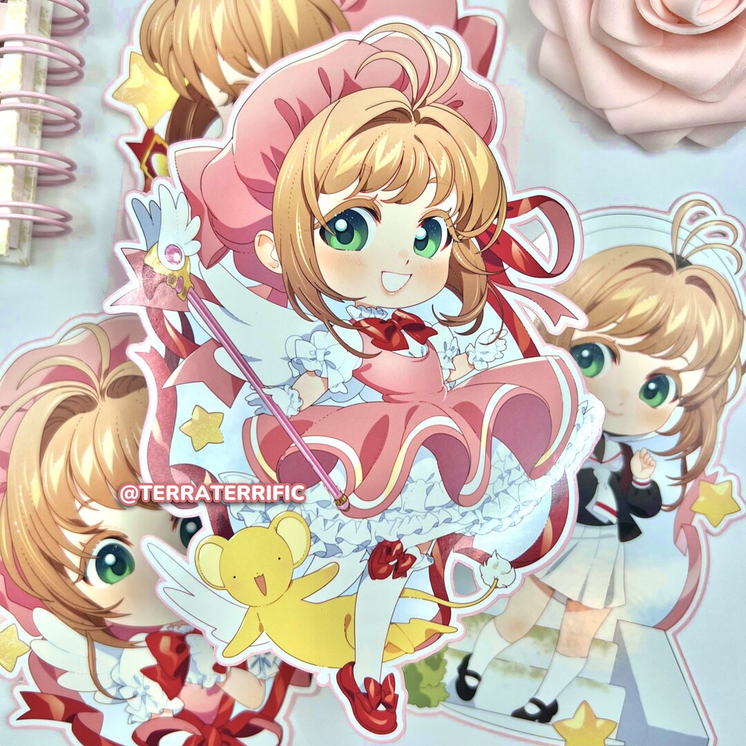 Cardcaptor Sakura Stickers | Anime Chibi Magical Girl Die Cut Kawaii - Etsy