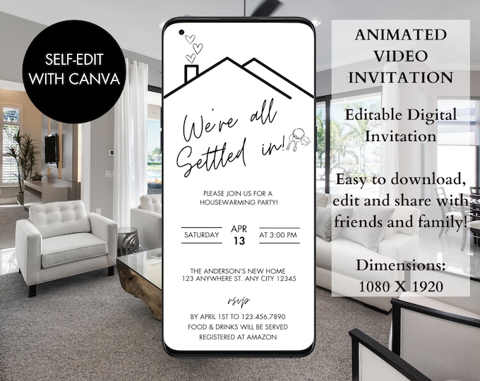 Muslim Housewarming Invitation, Muslim New House Celebration Invite ...