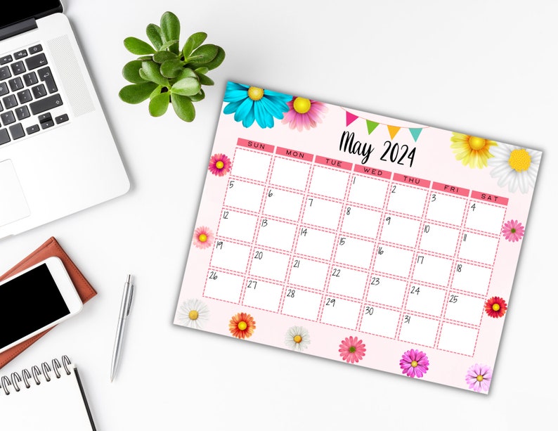 EDITABLE Printable May Calendar 2024 Beautiful Spring Daisies Calendar ... EDITABLE Printable May Calendar 2024 Beautiful Spring Daisies Calendar ...
