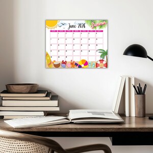 EDITABLE Printable June Calendar 2026 | Beach Themed Calendar W/ Sea ...