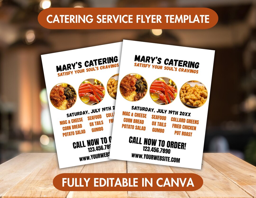 Catering Service Flyer Template | Restaurant Flyer | Catering Flyer ...
