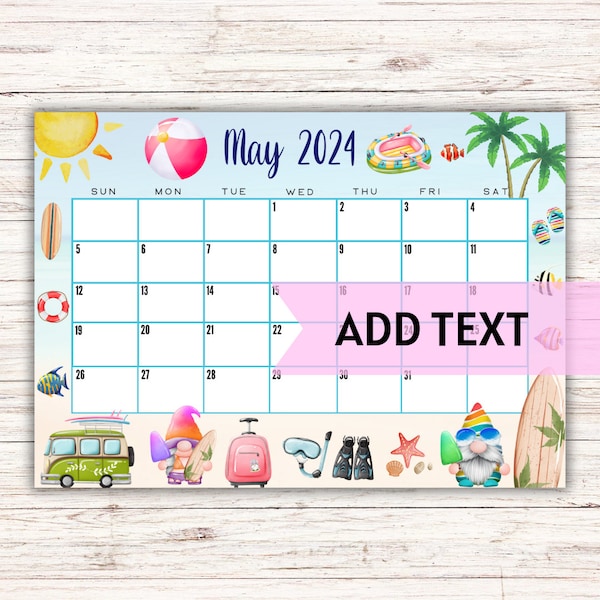 Summer 2024 Calendar - Etsy