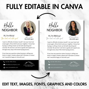 Hello Neighbor Introduction Letter | Real Estate Introduction Flyer ...