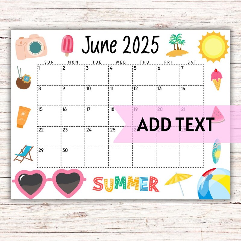 Summer 2024 Calendar - Etsy