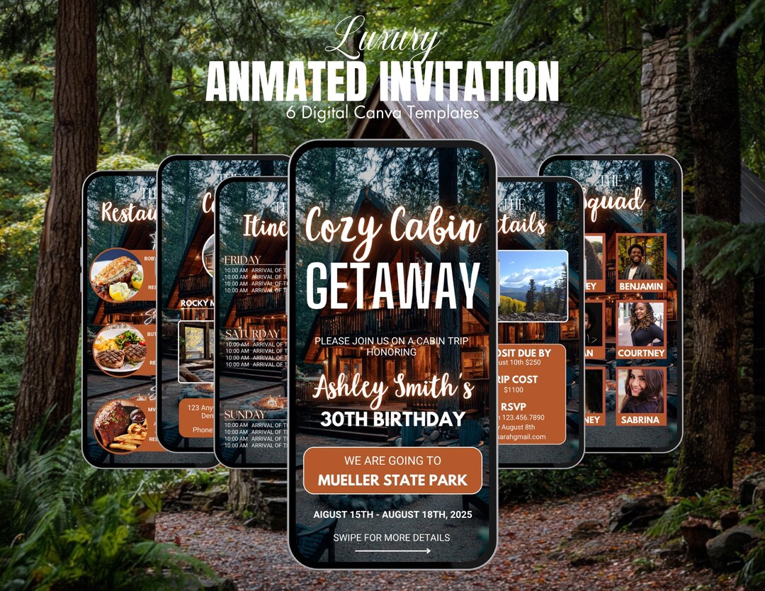Cozy Cabin Trip Itinerary | Birthday Weekend Itinerary | Cabin Getaway ...