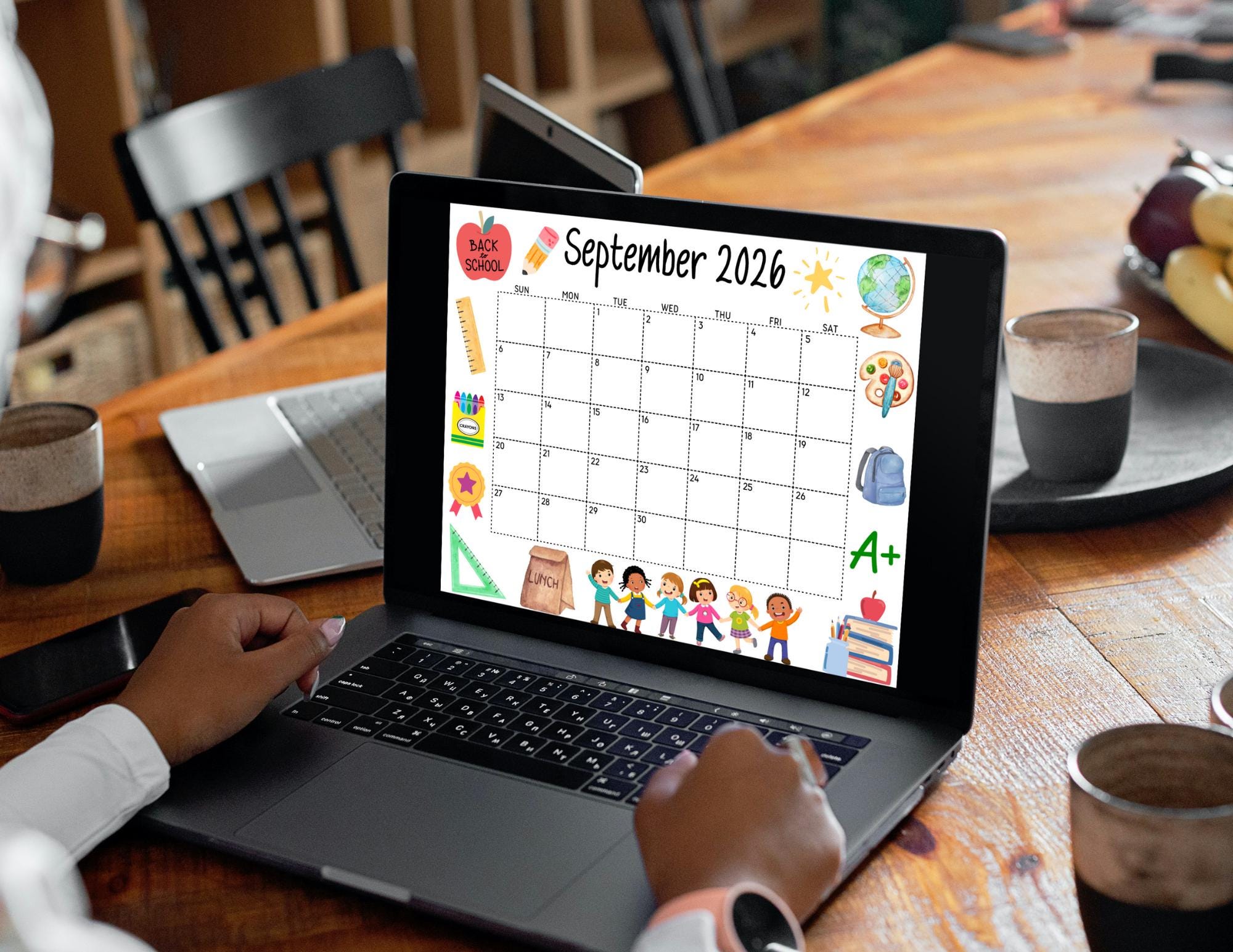 EDITABLE Printable September Calendar 2026 | | Back to School September ...