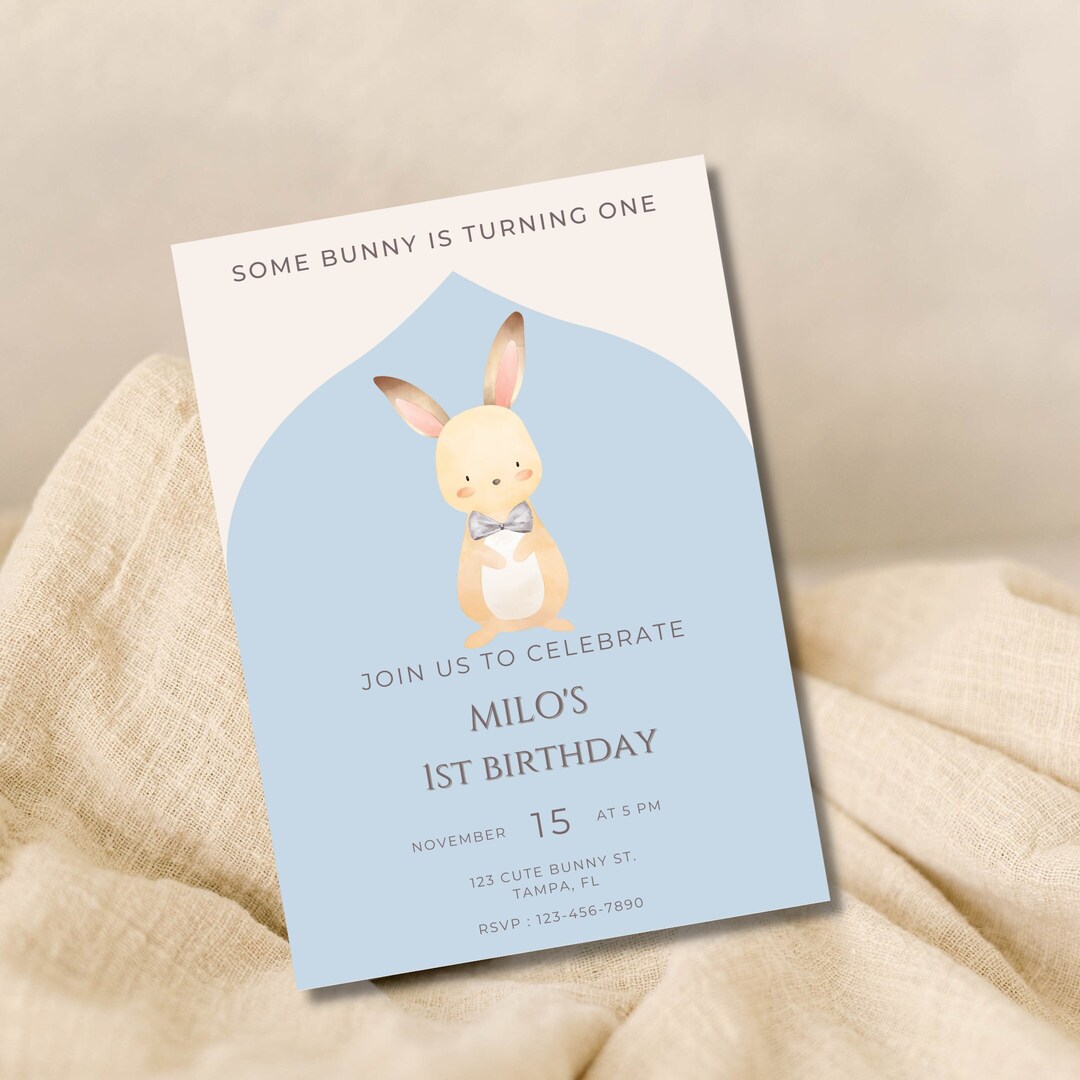 Some Bunny is One, Bunny 1st Birthday, Little Bunny Birthday, Easter ...