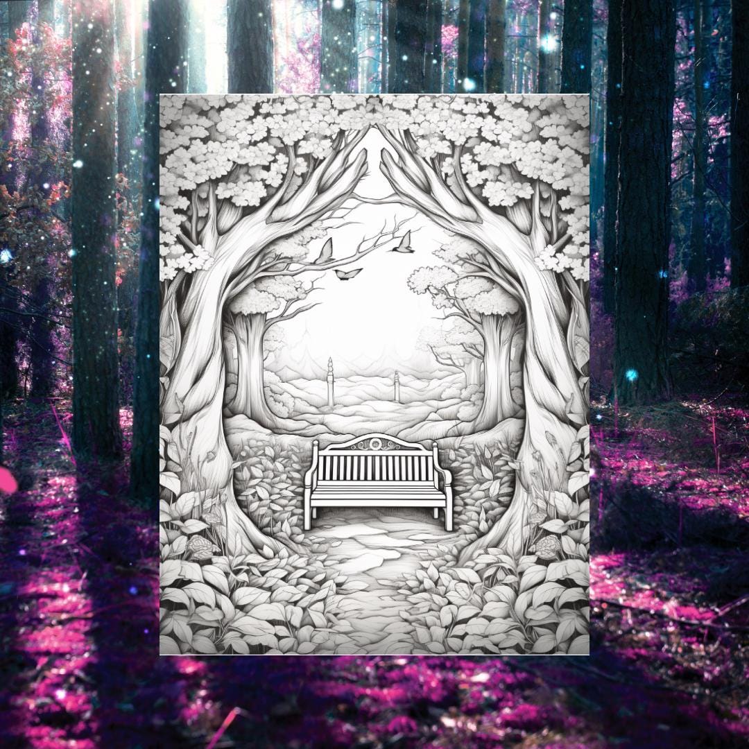 Magic Garden Coloring Pages 300, Digital Download Coloring Book ...