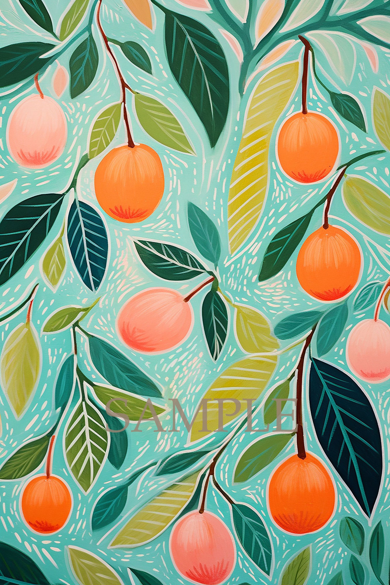 Colorful Art Gallery Wall, Printable Original Paintings for Download ...