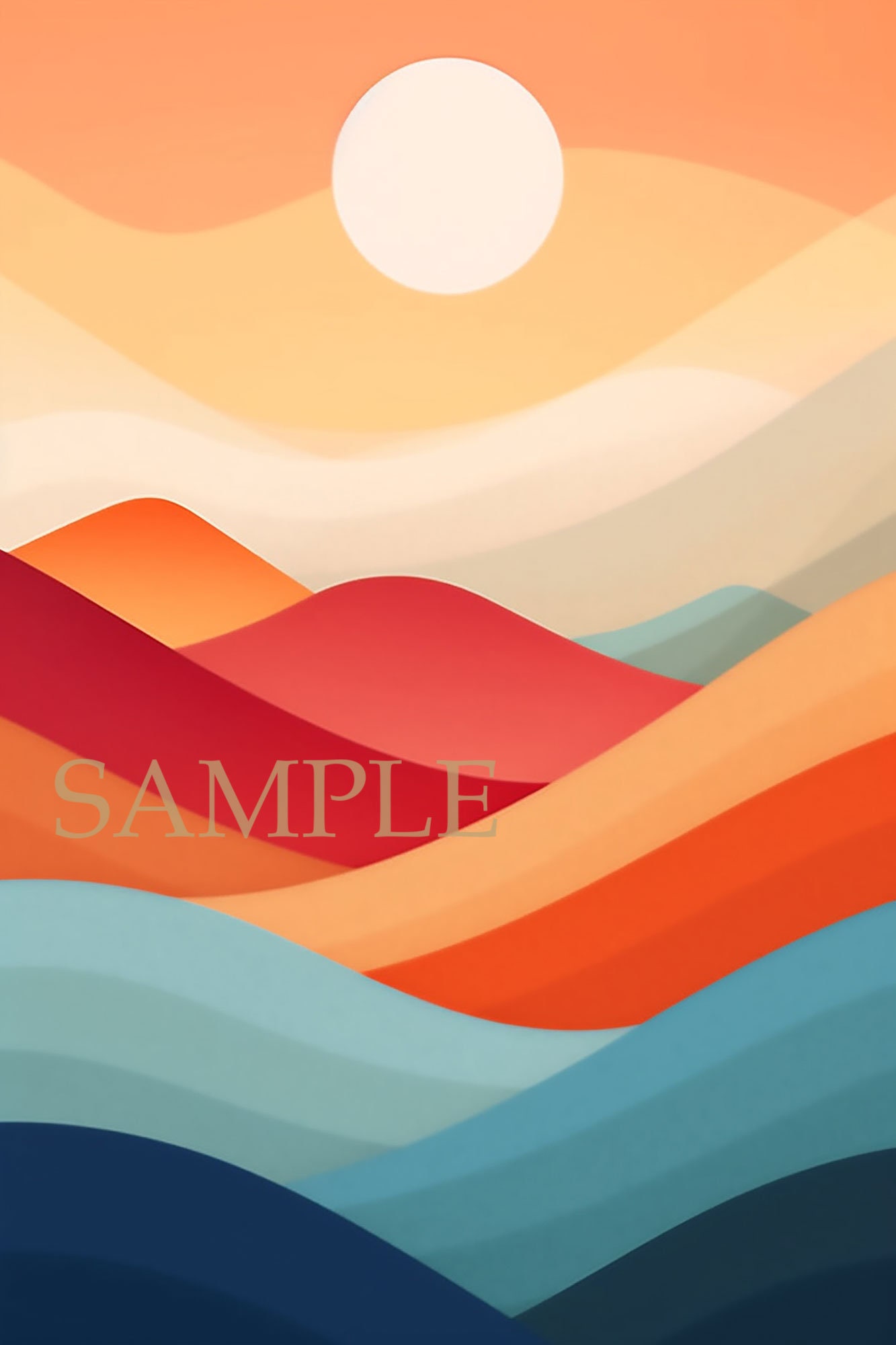 Colorful Art Gallery Wall, Printable Original Paintings for Download ...