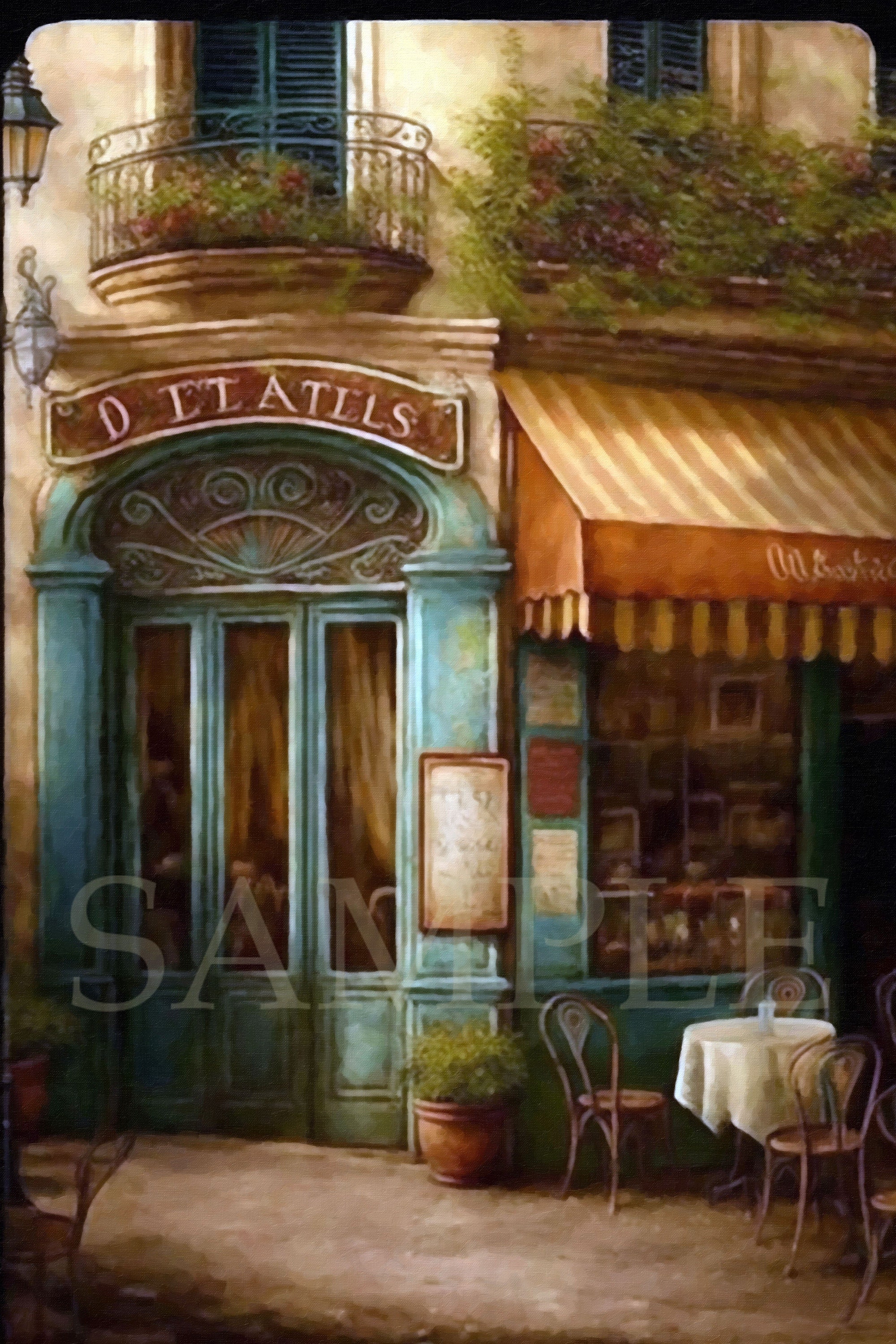 Printable Art French Cafe Paintings, Gallery Wall Set Paris, Digital ...