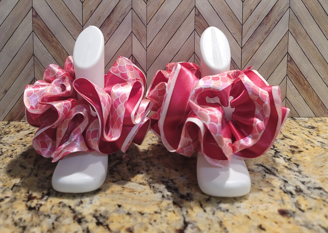 Pink Ruffle Anklets - Etsy