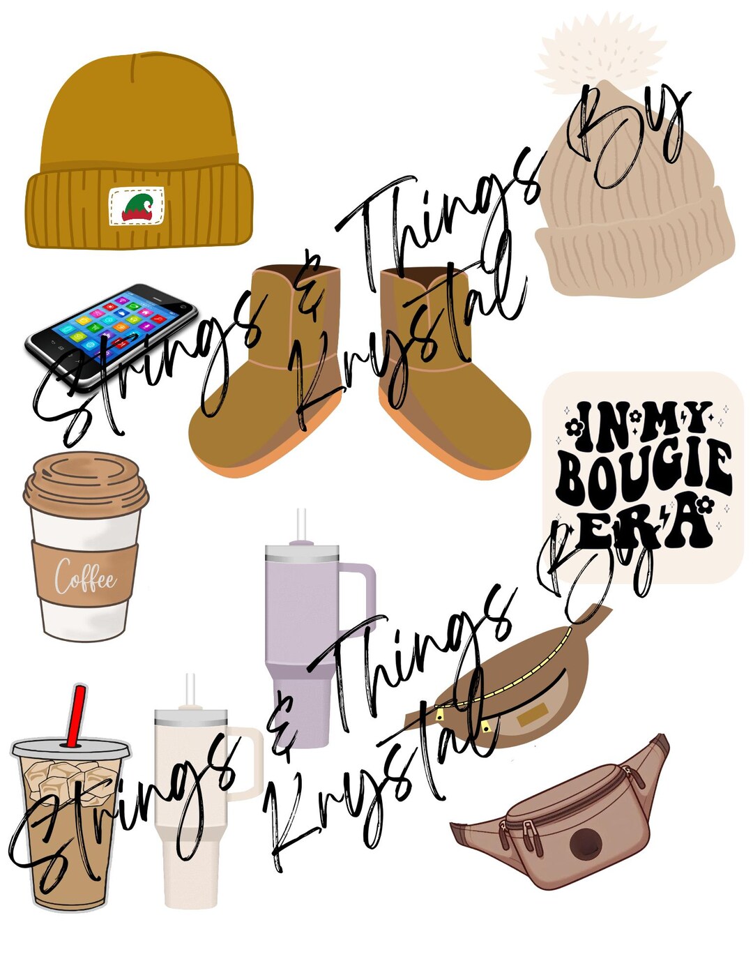 Elf Shenanigans Bougie Boujee Elf Printable. PDF and Png Download File ...