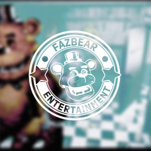 FNAF // Freddy Fazbear Entertainment Decal - Etsy