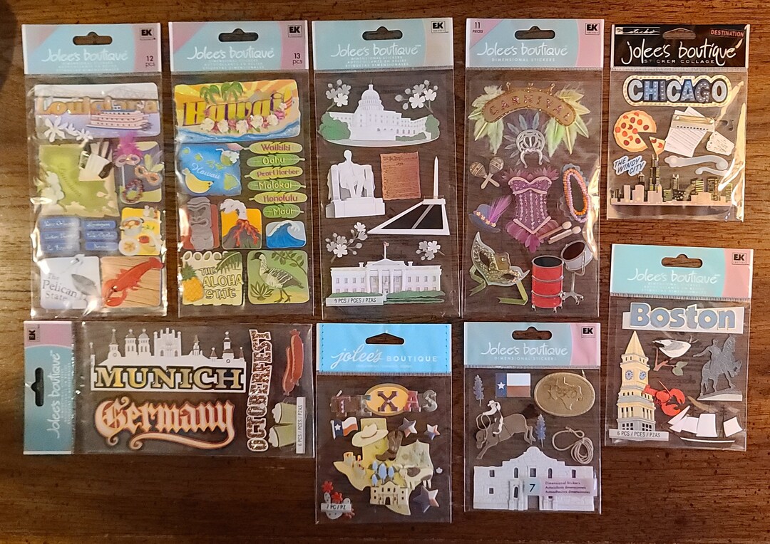 Jolee's Boutique Destinations II Scrapbook Stickers (UPDATED 01/24/24 ...
