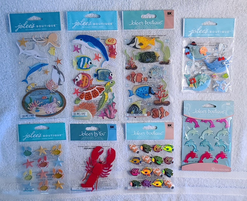 Jolee's Boutique Ocean Life Scrapbook Stickers - UPDATED 10/03/23 - Etsy