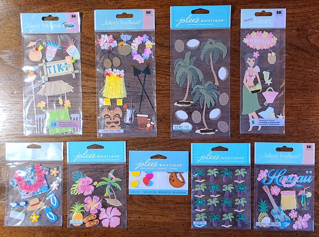 Jolee's Boutique Polynesian/tropical Scrapbook Stickers (01/18/24) - Etsy