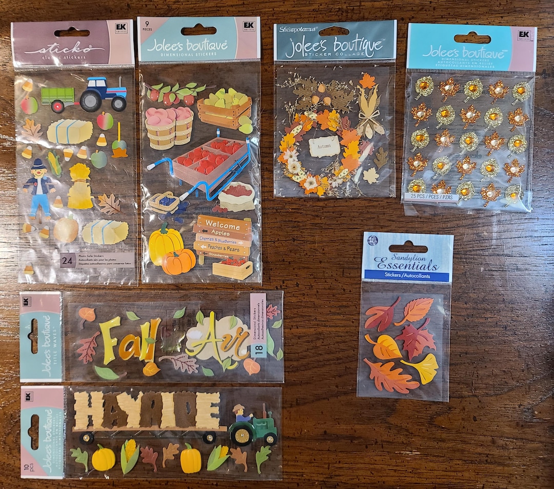 FALL/AUTUMN Scrapbook Stickers From Jolee's Boutique and More (page 2 ...