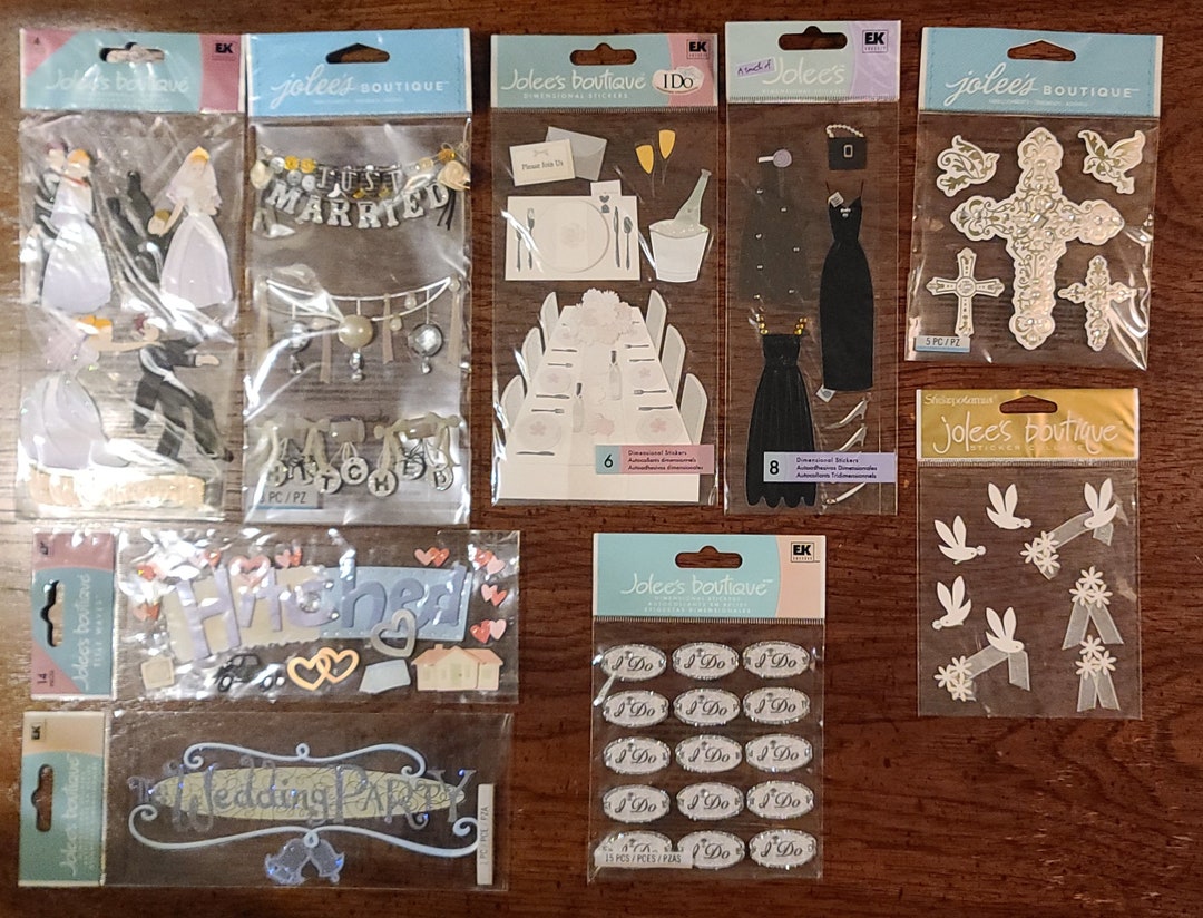 Jolee's Boutique Wedding I Scrapbook Stickers (UPDATED 02/29/24) - Etsy