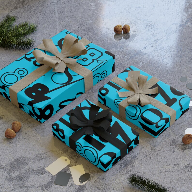 Custom Age Gift Wrapping Paper - Etsy