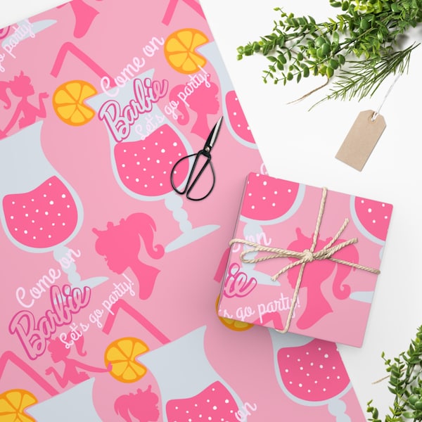 Barbie Wrapping Paper - Etsy