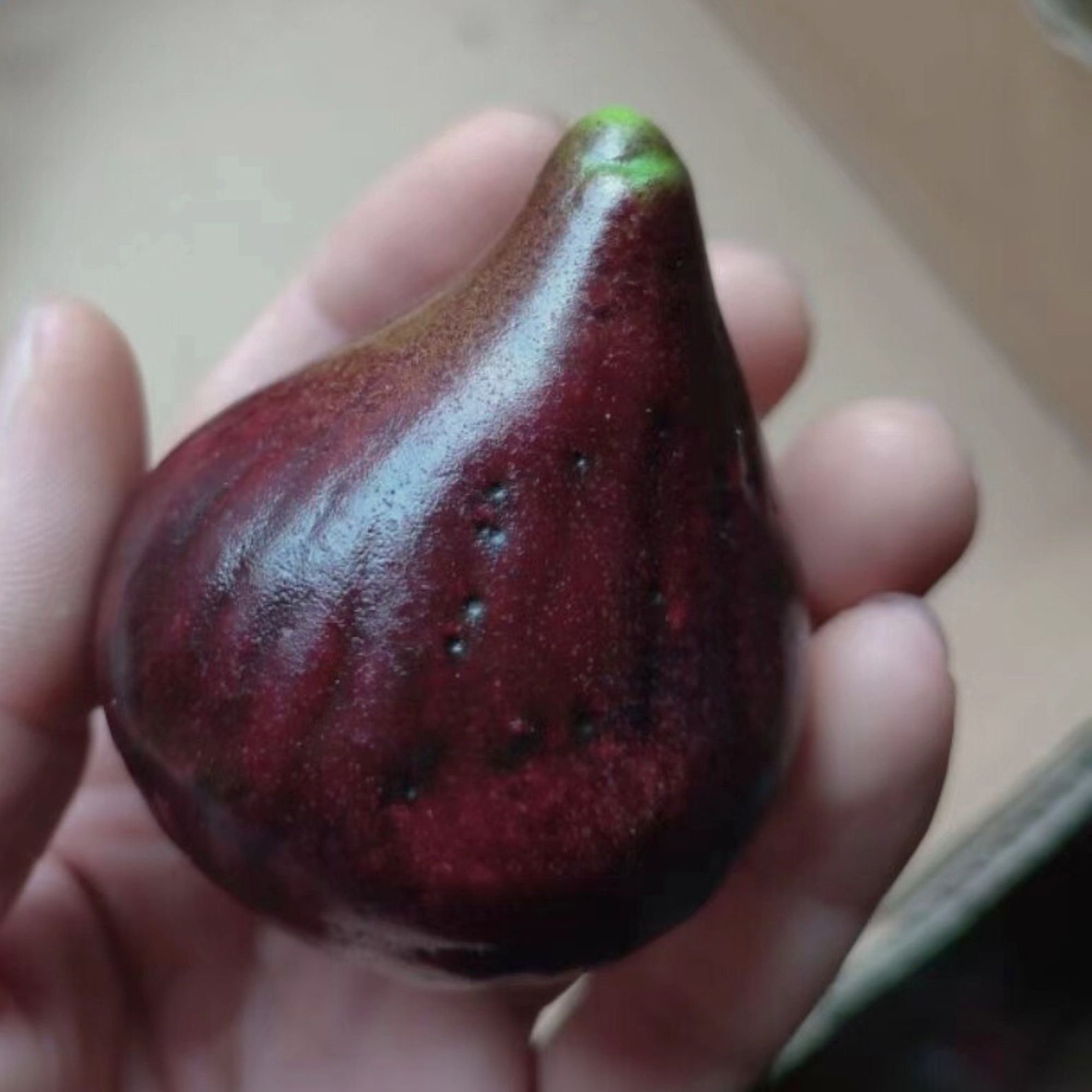 Fake Fig 3pcs Artificial Fruit Real Size Simulated Faux Fig Home Decor ...