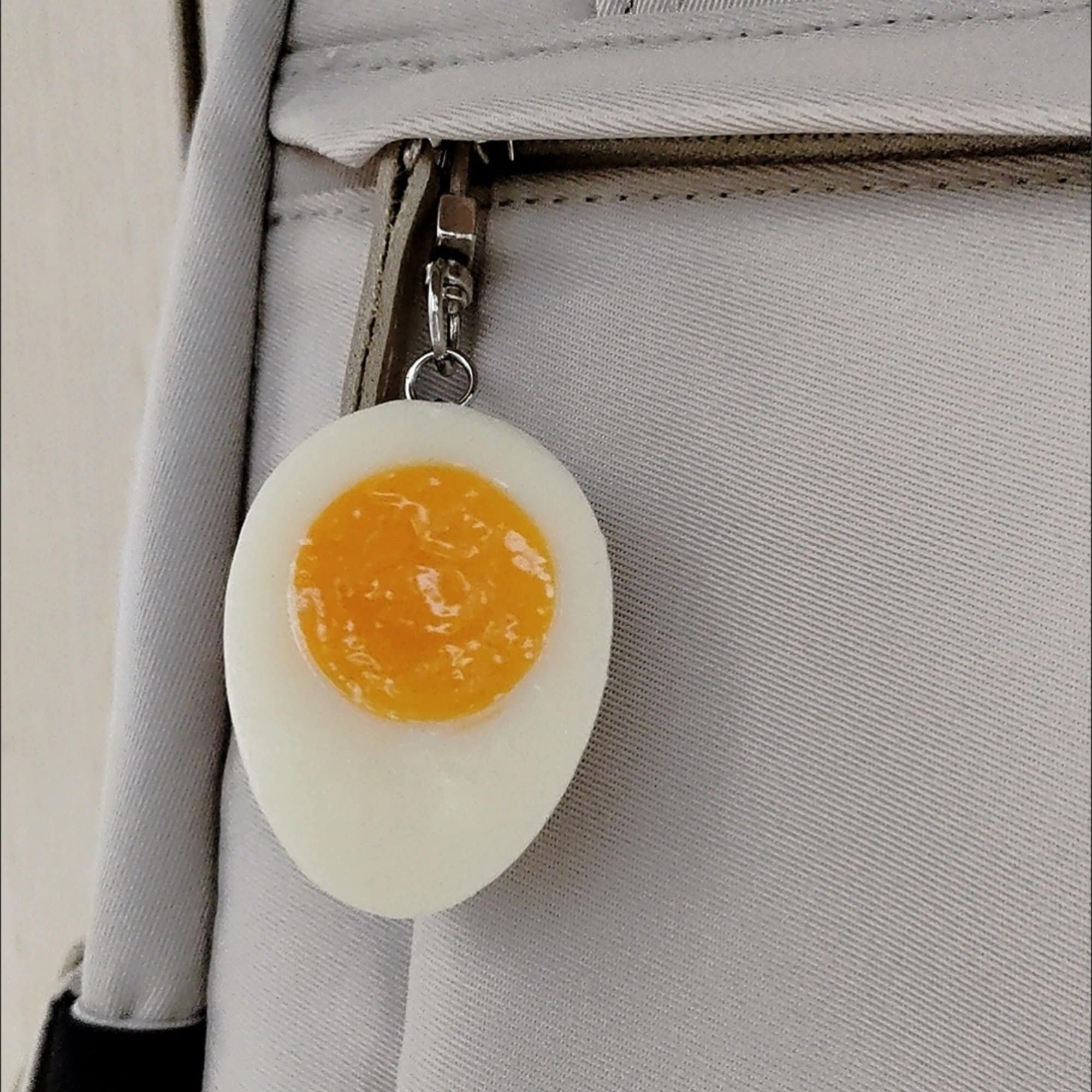 Realistic Egg Keychain Half Boiled Egg Keyring Bag Pendant - Etsy
